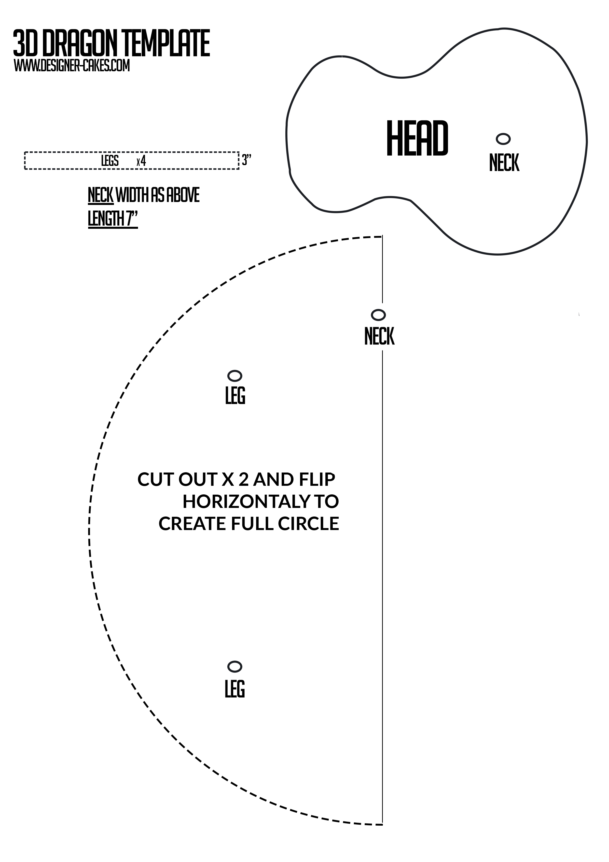 Friendly Dragon template - CakeFlix