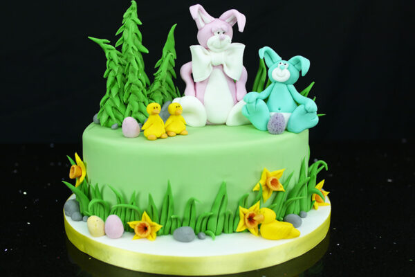 Easter Bunny Cake - Photo Tutorial - CakeFlix