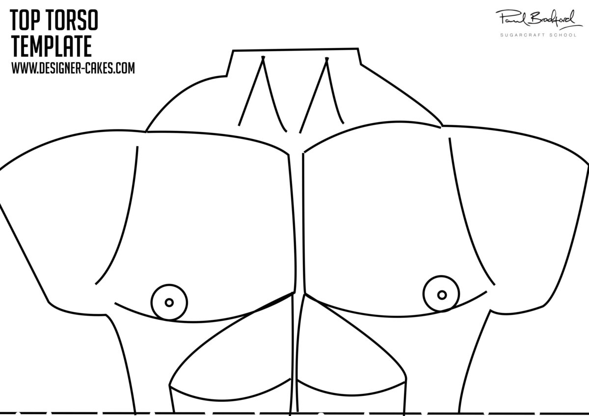 Top Torso Template 2 - CakeFlix