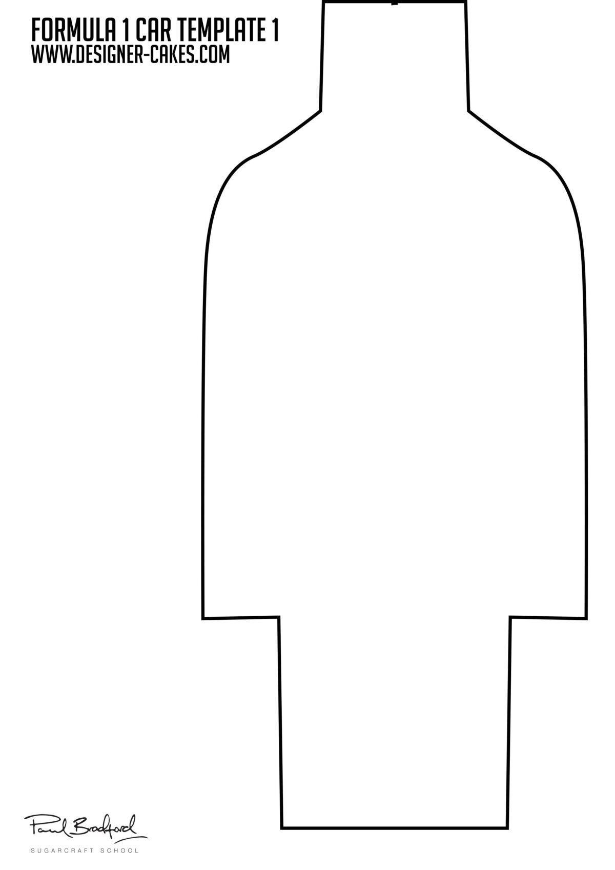 Formula 1 car template 1 - CakeFlix