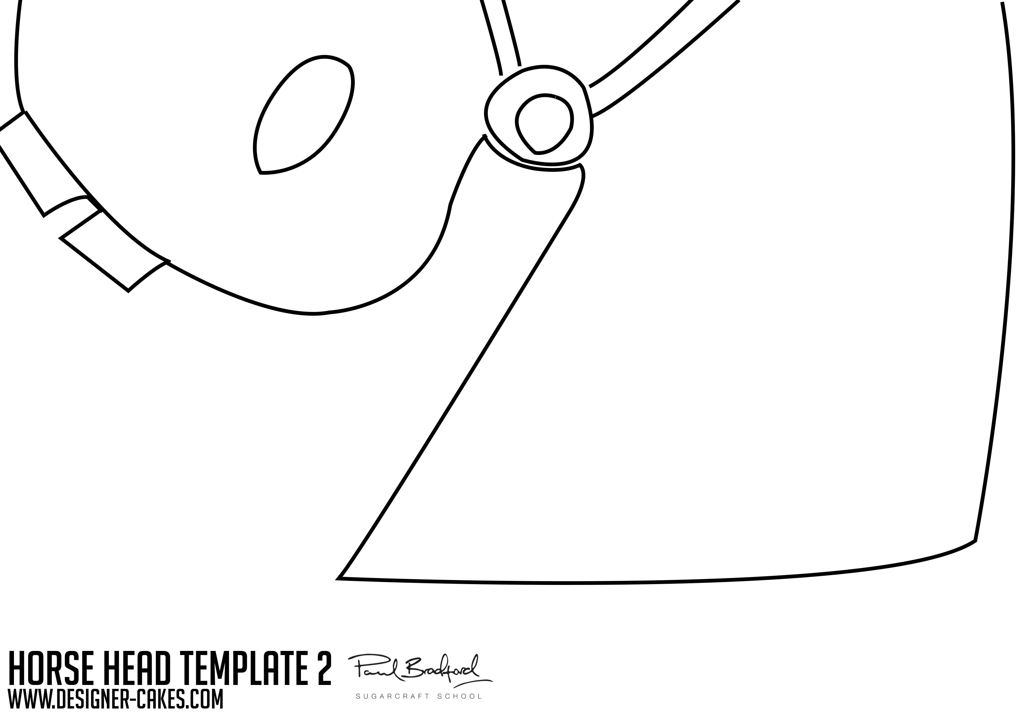 Horse Template 2 - CakeFlix