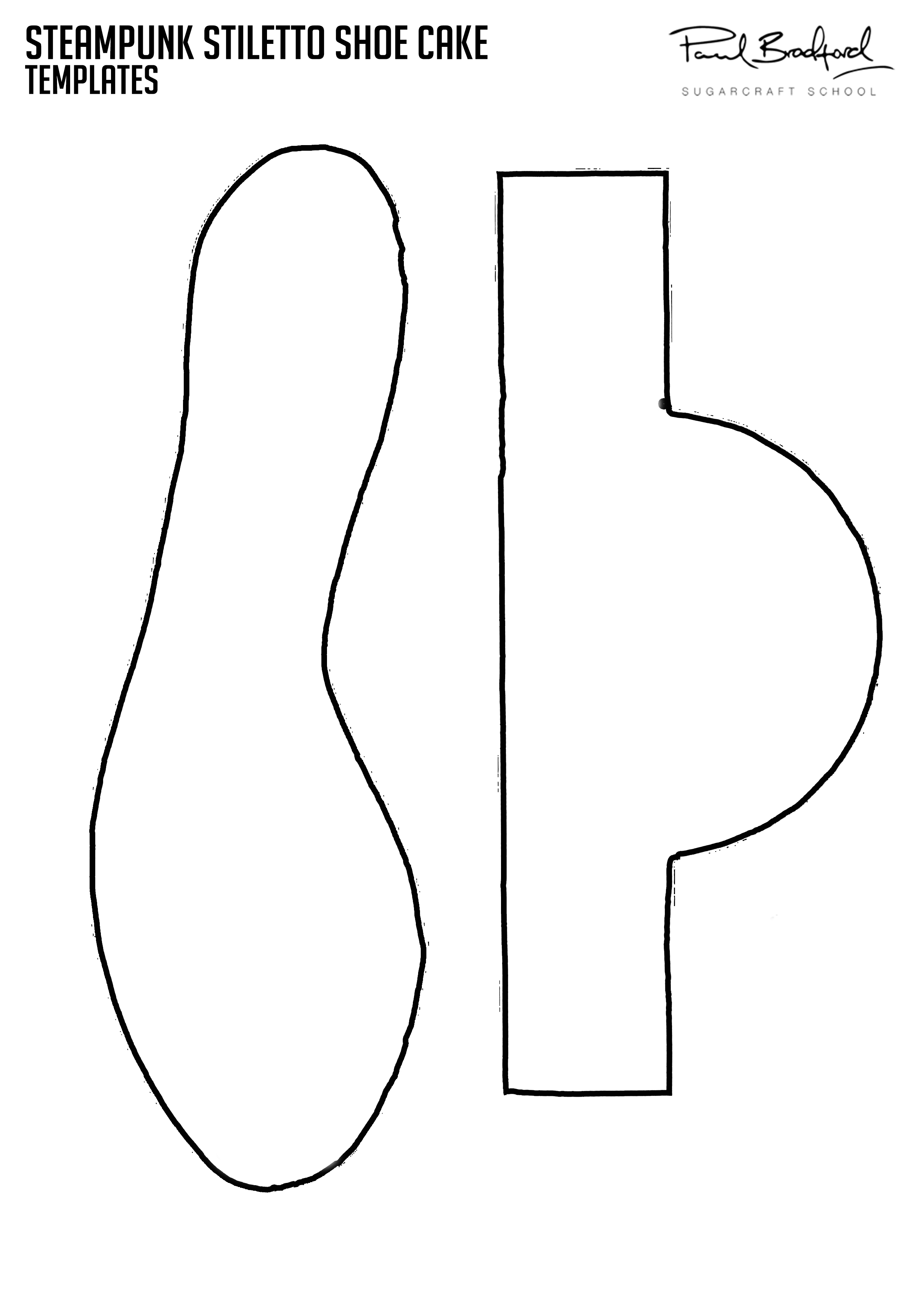 Steampunk-Stiletto-Template - CakeFlix