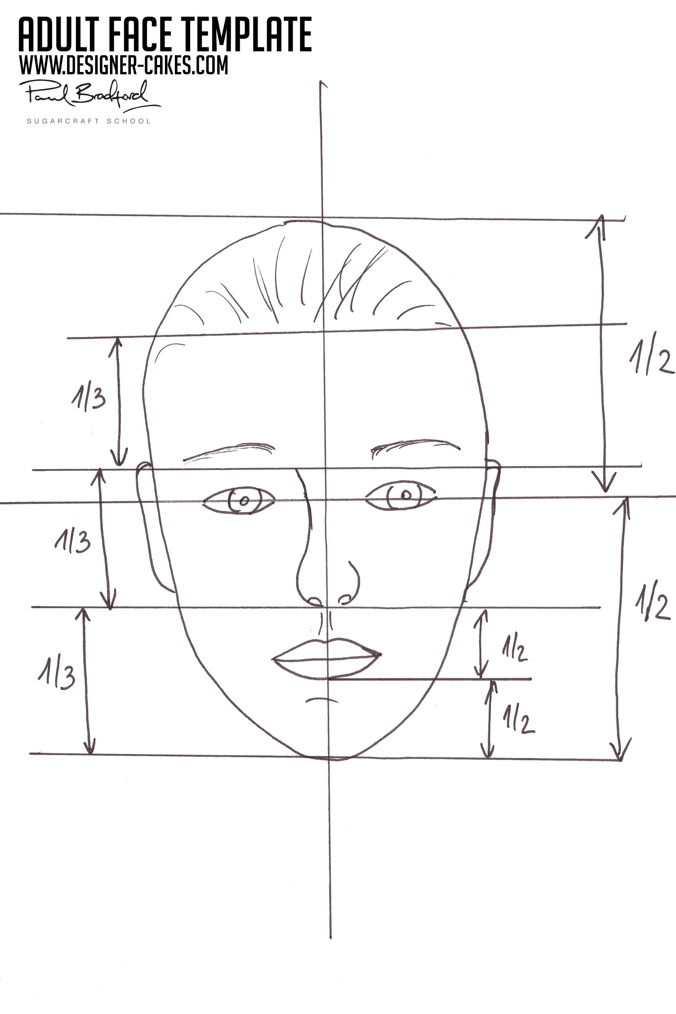 Adult-Face-Template - CakeFlix