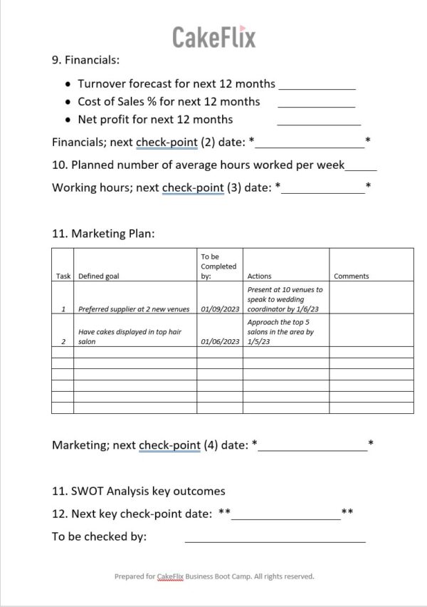 Action Plan - Page 2 - CakeFlix
