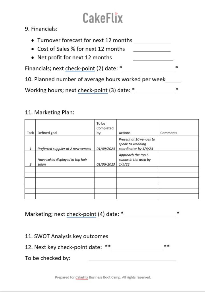 Action Plan - Page 2 - CakeFlix