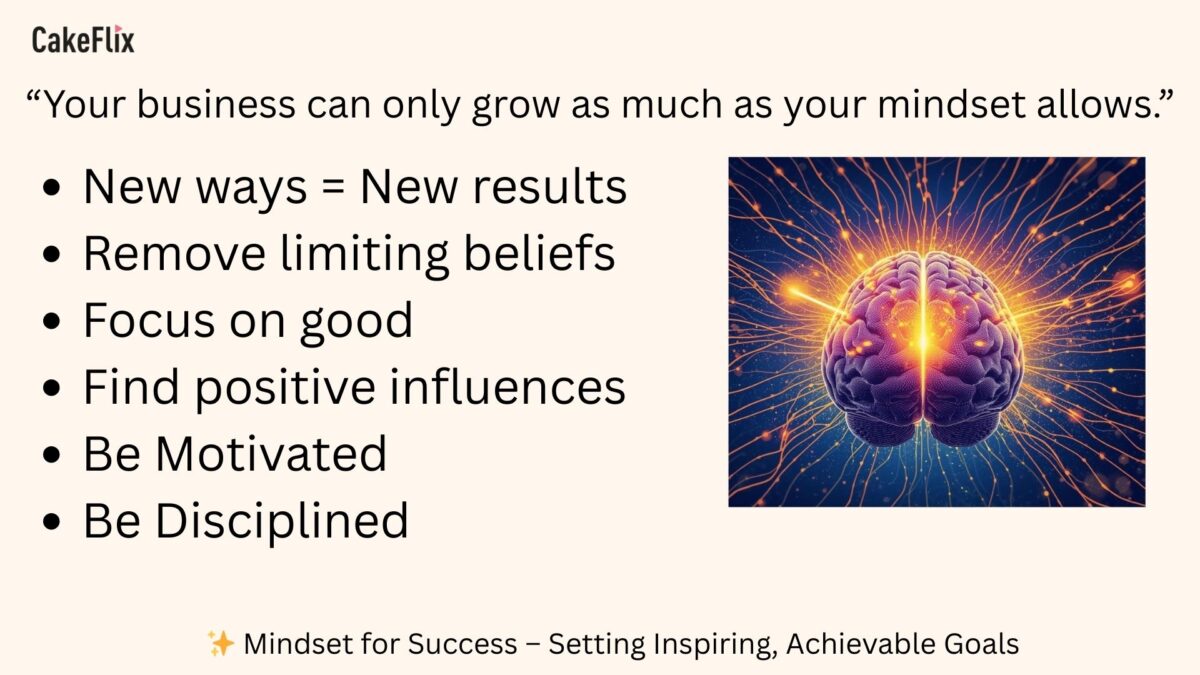 Mindset for Success in Your Cake Business
